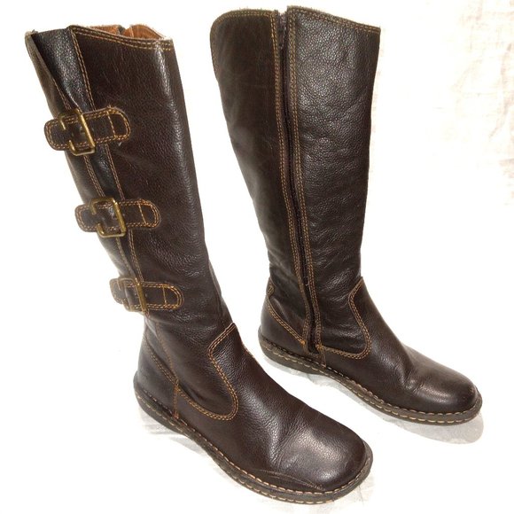 b.o.c. | Shoes | Born O Concept Boc Brown Side Zipper Thick Leather ...